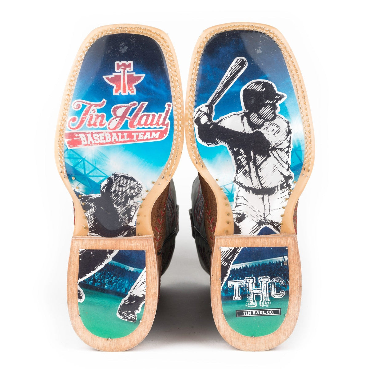 Tin Haul Men's Slugger W/ Field Of Dreams Square Toe Boots 14-020-0007 ...