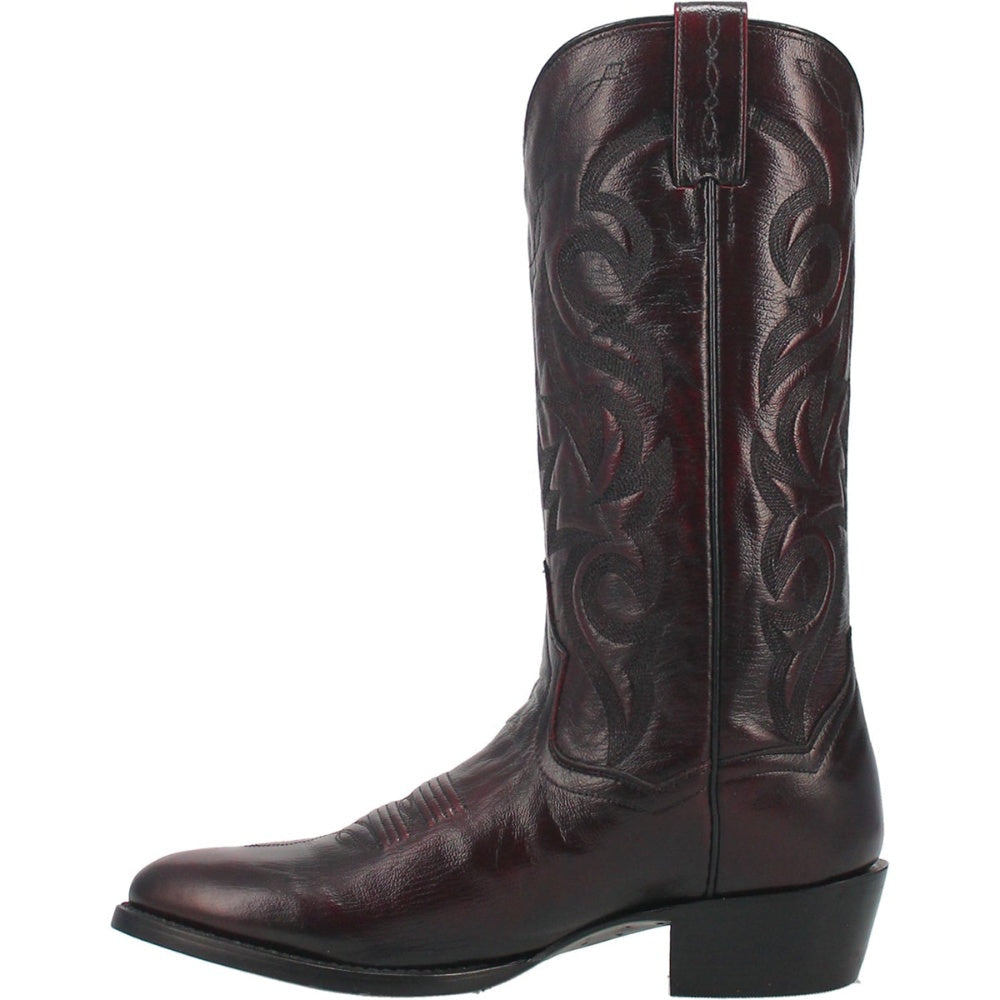 Dan Post Men's Milwaukee BlackCherry Leather Round Toe Boot DP2112R ...