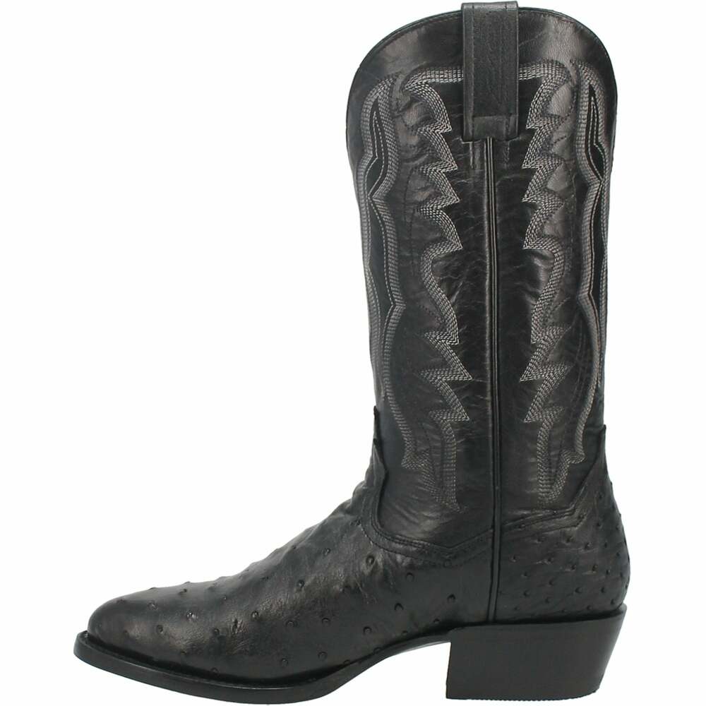 Dan Post Men's Tempe Full Quill Ostrich Round Toe Boot DP2321 ...