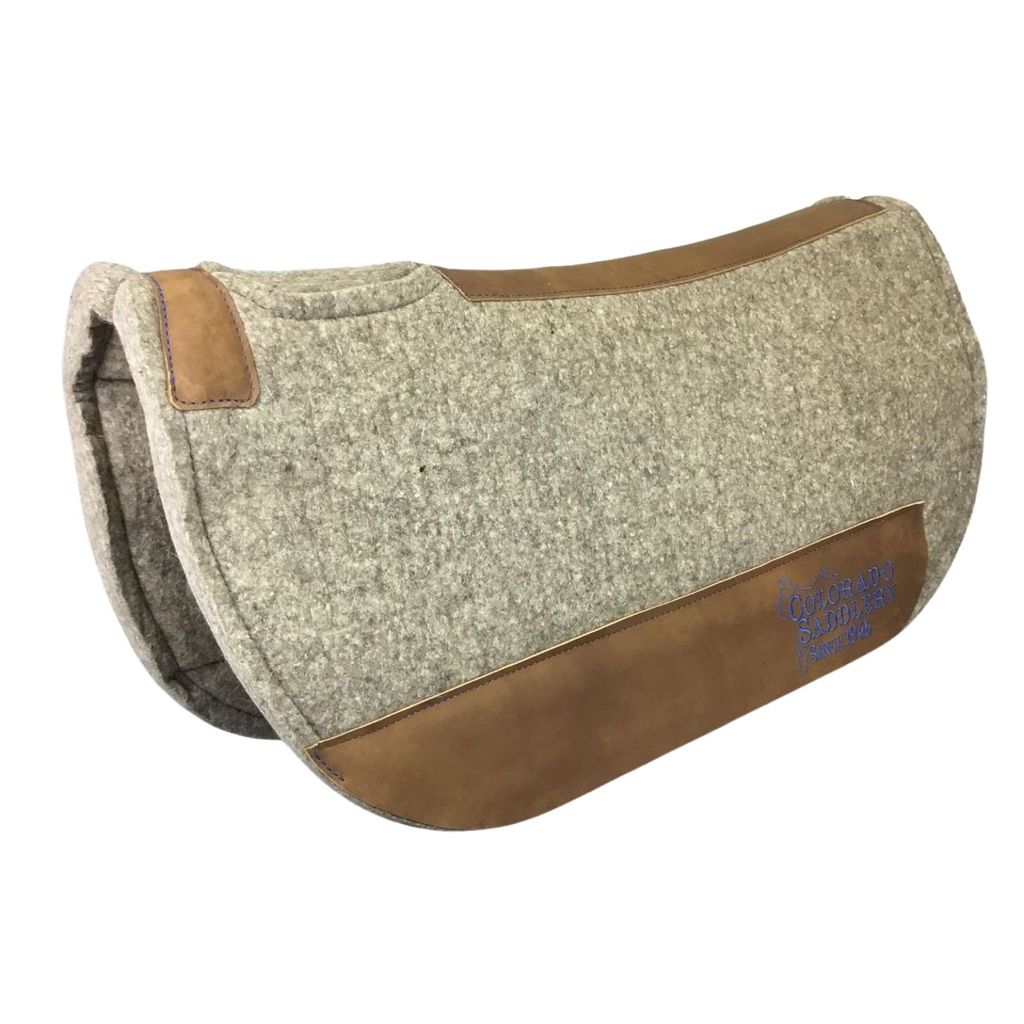 Colorado Saddlery 100% Pressed Wool Round Contour Pad 19-216 ...